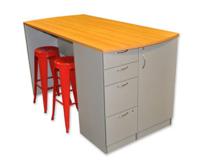 Custom Stand Up Meeting Table with Storage | Podany's